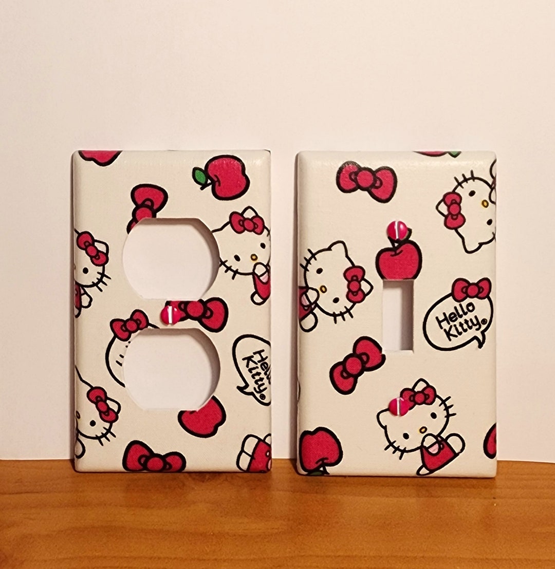 Handcrafted Cute HELLO KITTY Wallplates Light Switch & Outlet Covers - Etsy