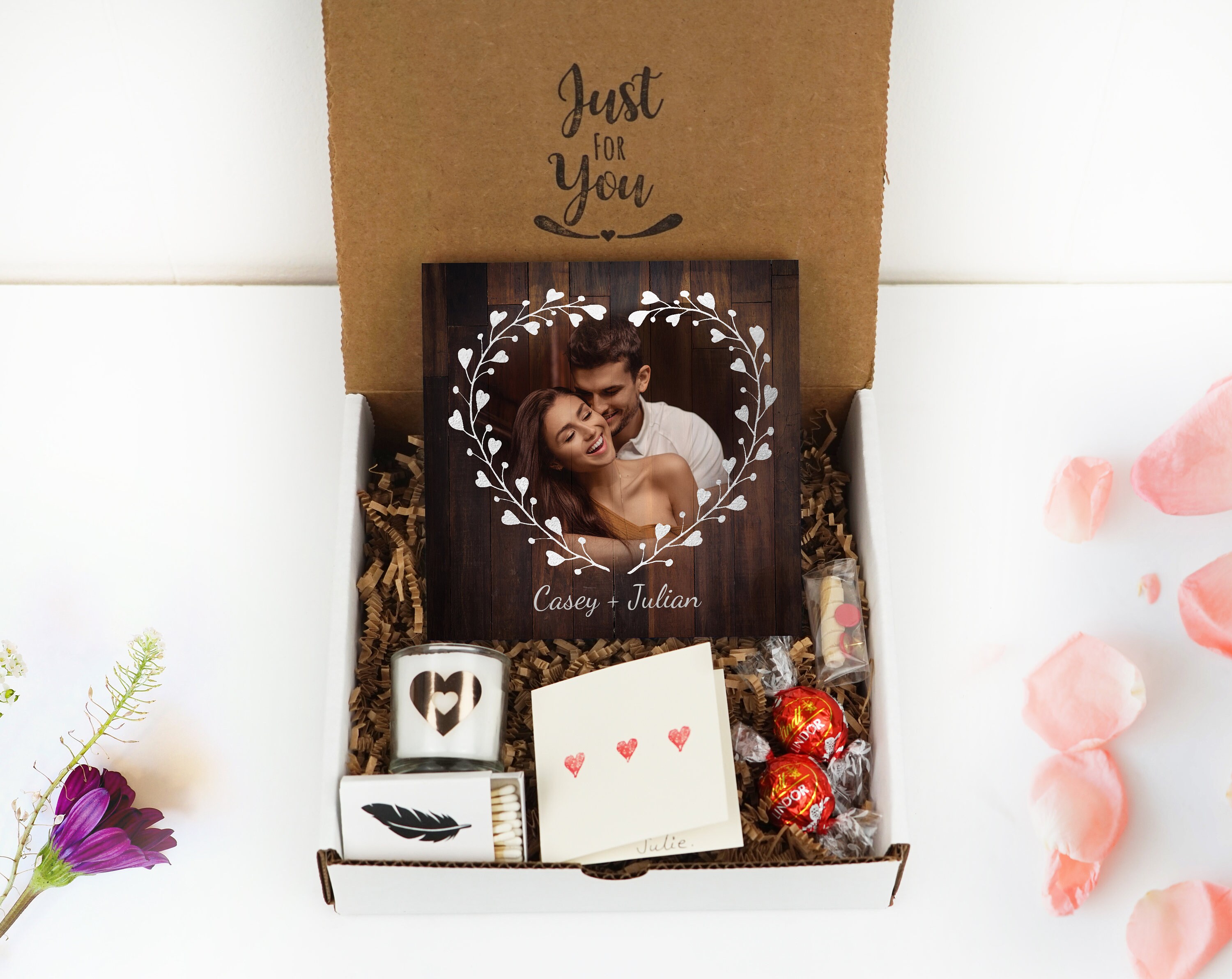 Valentine's Gift Box for Boyfriend Photo Frame 4 | Etsy