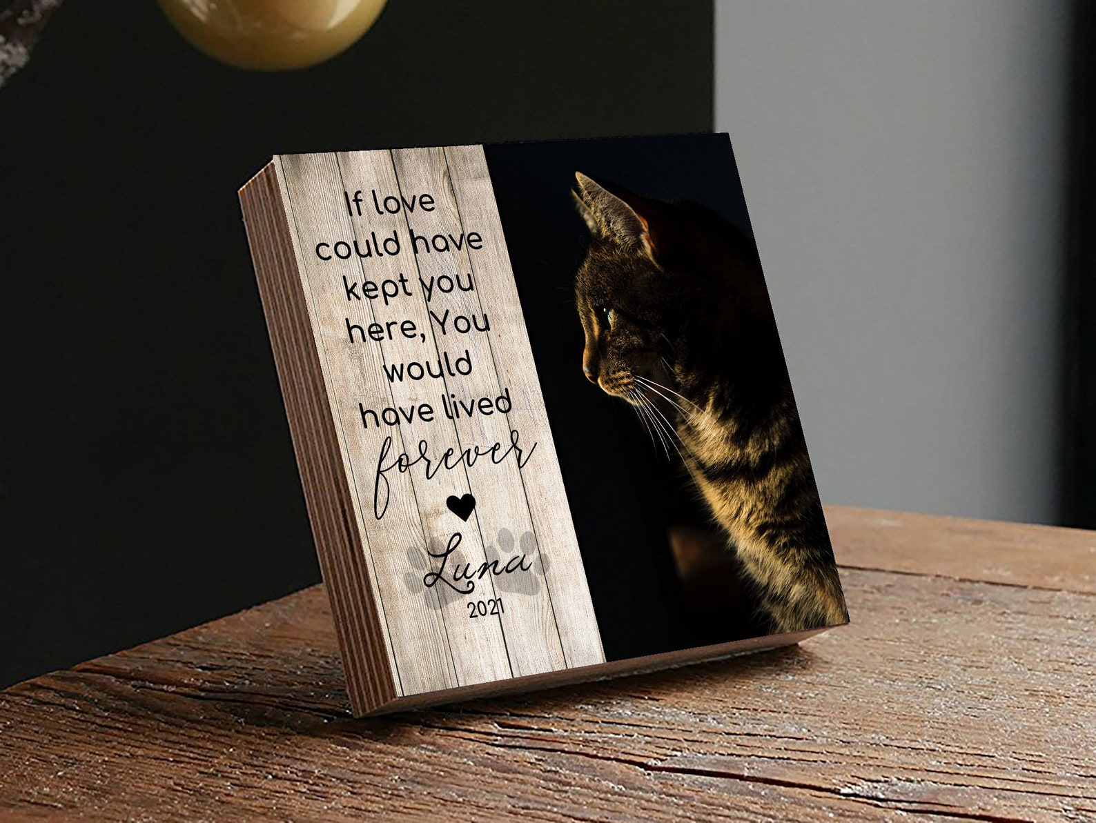 Personalized Cat Memorial Gift Printed 4 or 6 - Etsy