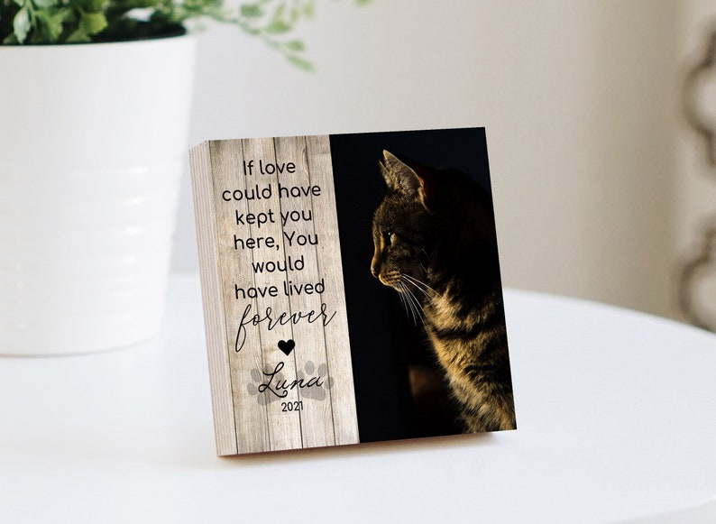 Personalized Cat Memorial Gift Printed 4 or 6 - Etsy