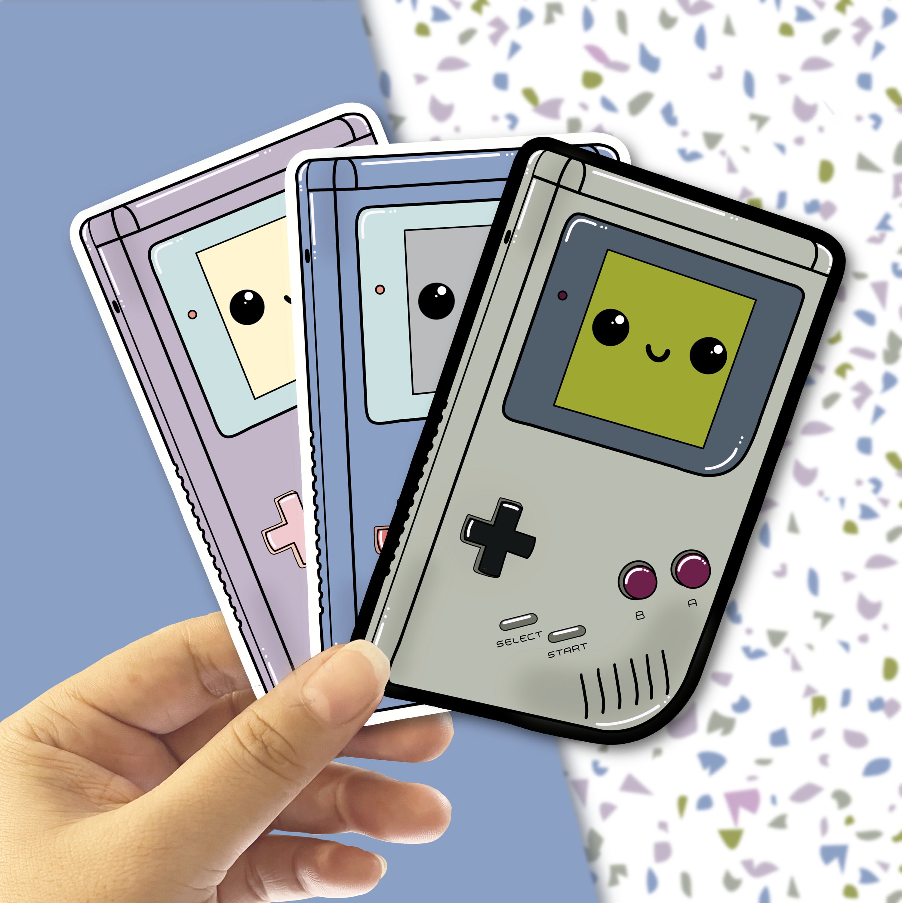 Gameboy Water Resistant Sticker, Vinyl Sticker, Laptop Sticker, Sticker ...