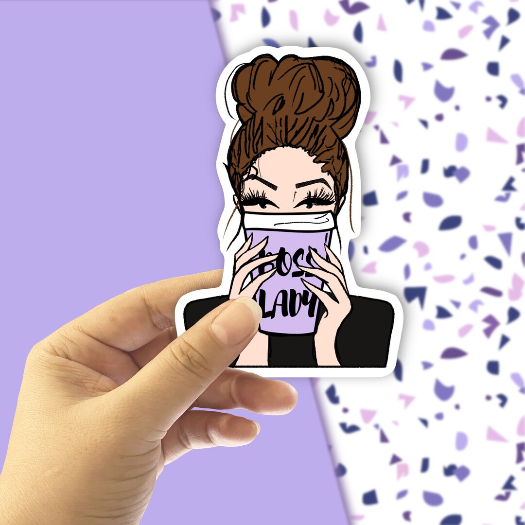 Boss Lady Water Resistant Sticker, Vinyl Sticker, Bumper Sticker ...