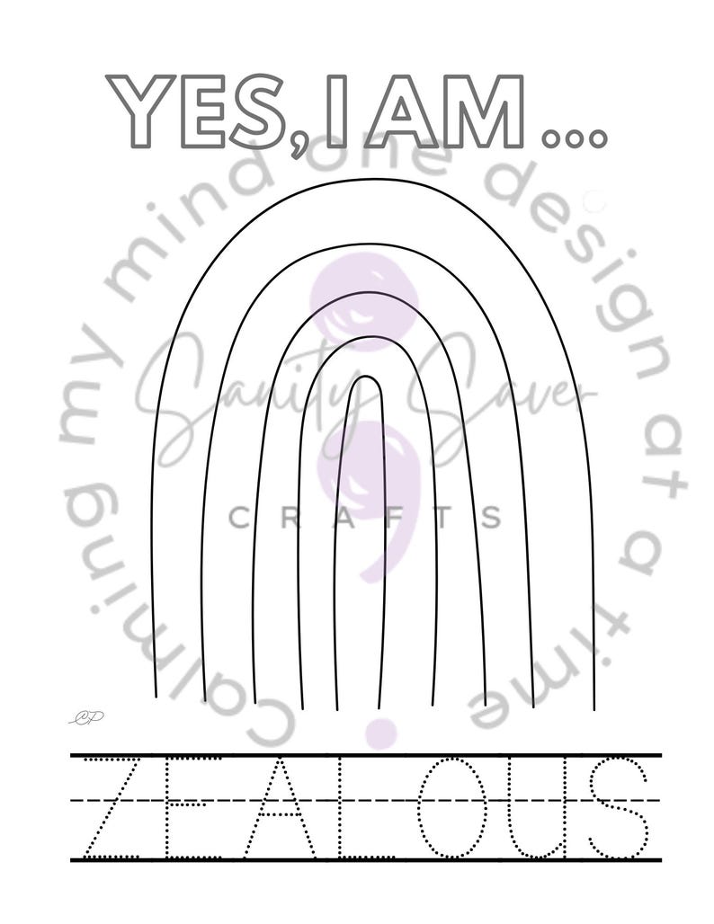 Alphabetical PDF Coloring Pages, Self-care, Self-acceptance, Self-love ...