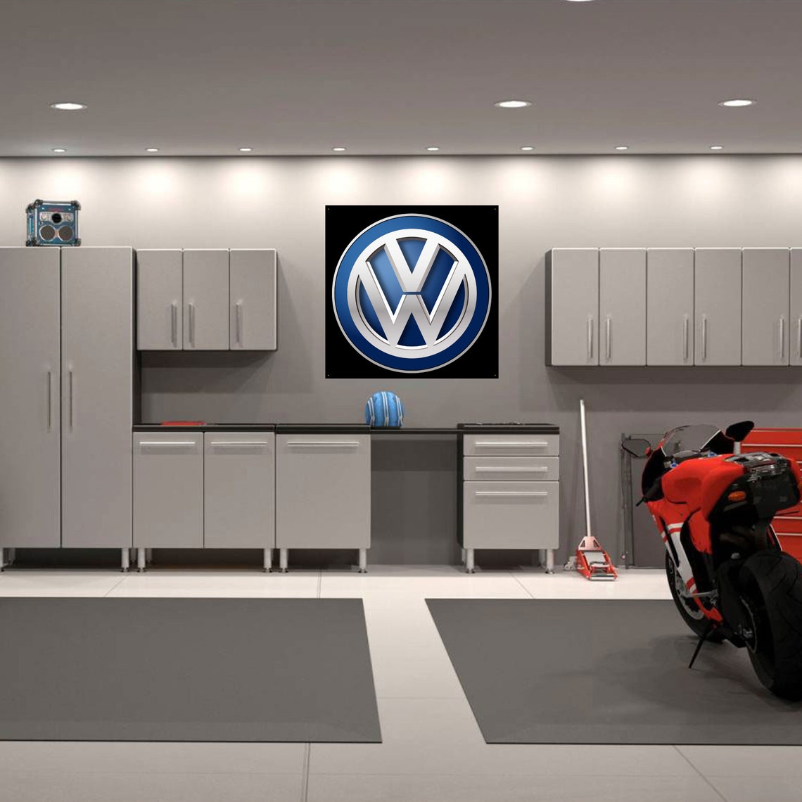 VOLKSWAGEN Banner Garage Poster Workshop Advertising Flag | Etsy