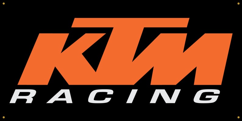 KTM RACING LOGO Classic Flag banner Garage Poster Workshop | Etsy