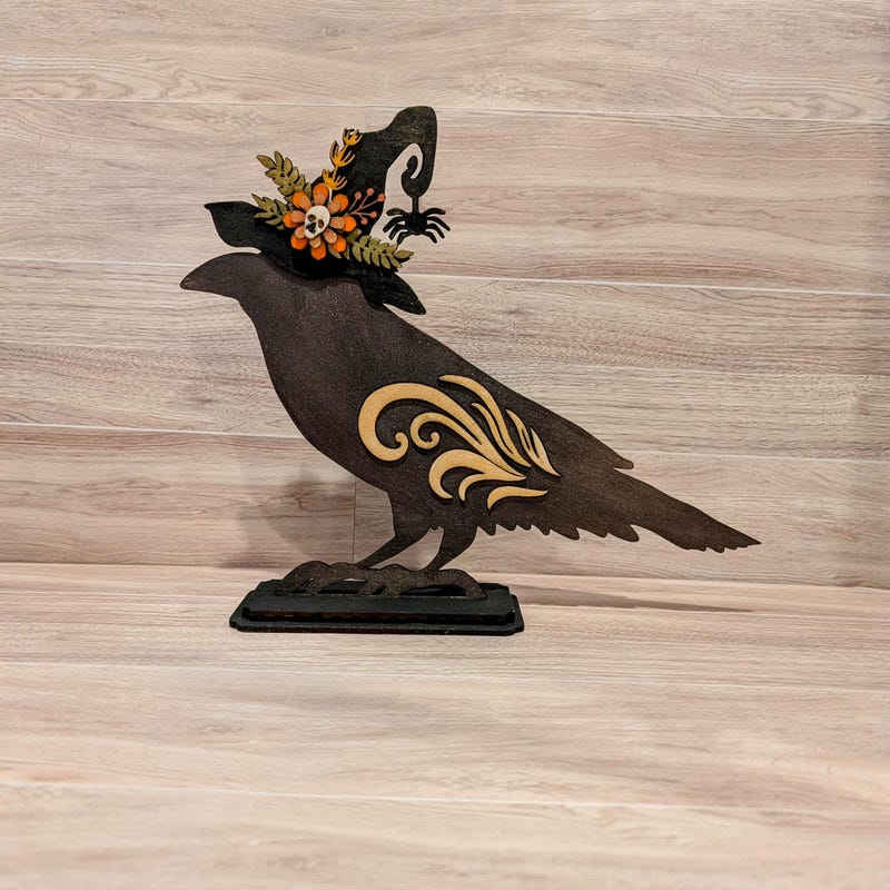 Halloween Raven Decor - Etsy