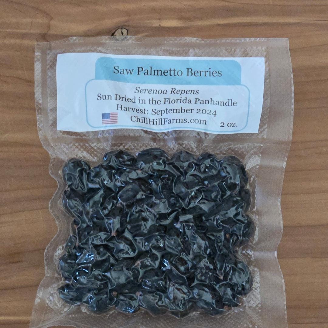 Saw Palmetto Berries | 2 Oz | Serenoa Repens | Sun Dried | Whole Berry ...
