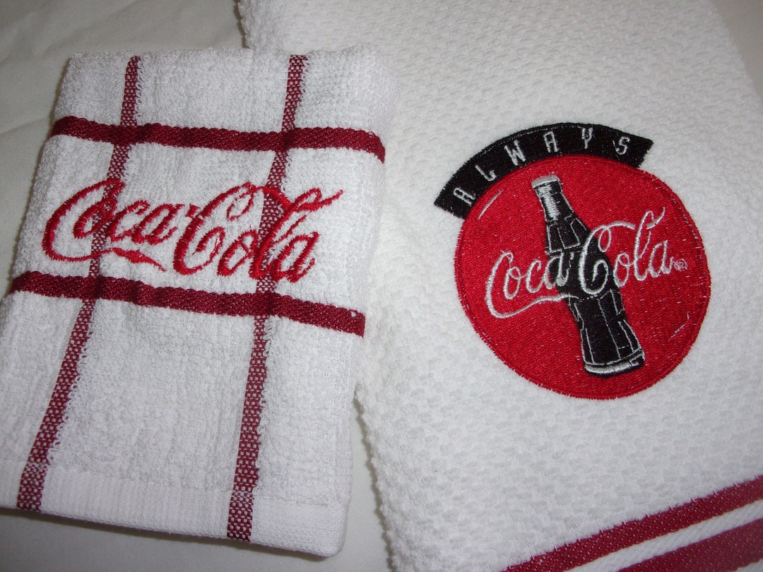 Coca Cola Inspired Logo Always Coca Cola 2 Piece Embroidered Red White ...