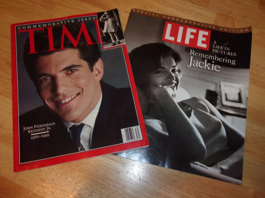 JFK Jr Jackie Kennedy Commemorative Vintage Time 1999 and Life 1994 ...