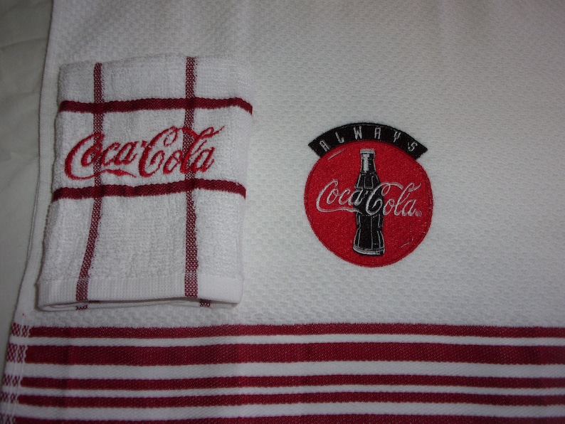 Coca Cola Inspired Logo Always Coca Cola 2 Piece Embroidered - Etsy