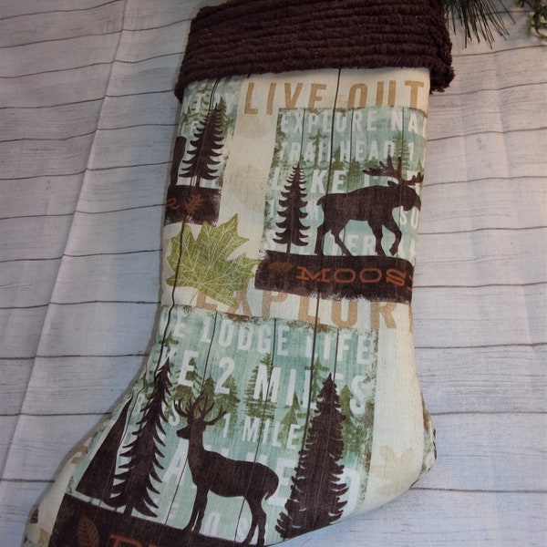 Moose Stocking - Etsy