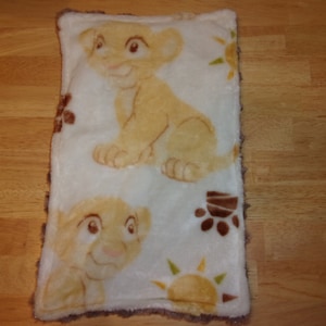 RARE Lion King Baby Simba Double Minky Ultra Soft Burp Cloth Ready to ...