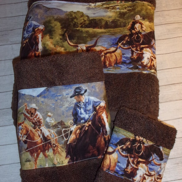 Cowboy Towel - Etsy