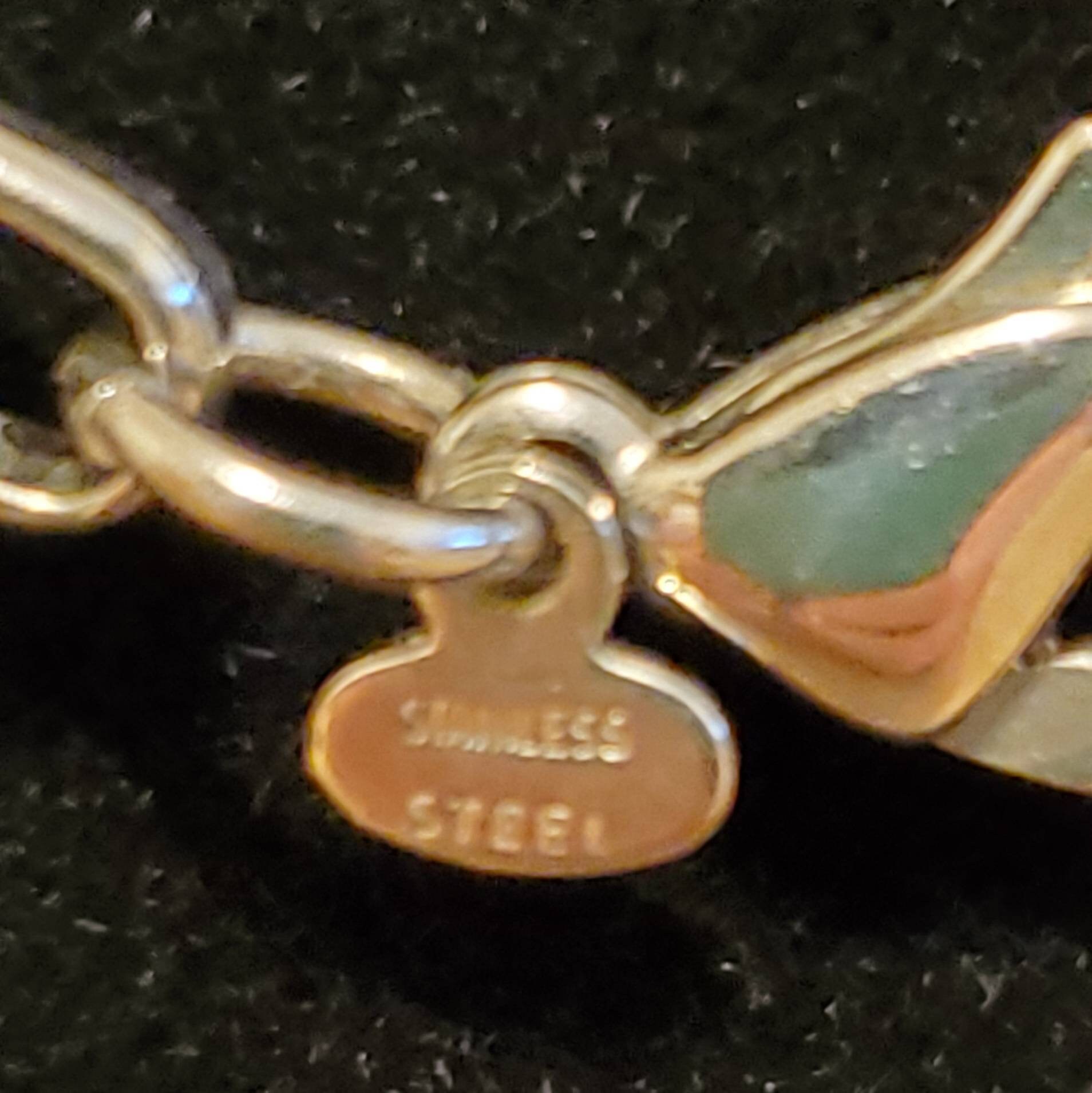 Vintage Milor Italy, Stainless Steel Long Chain Necklace. - Etsy