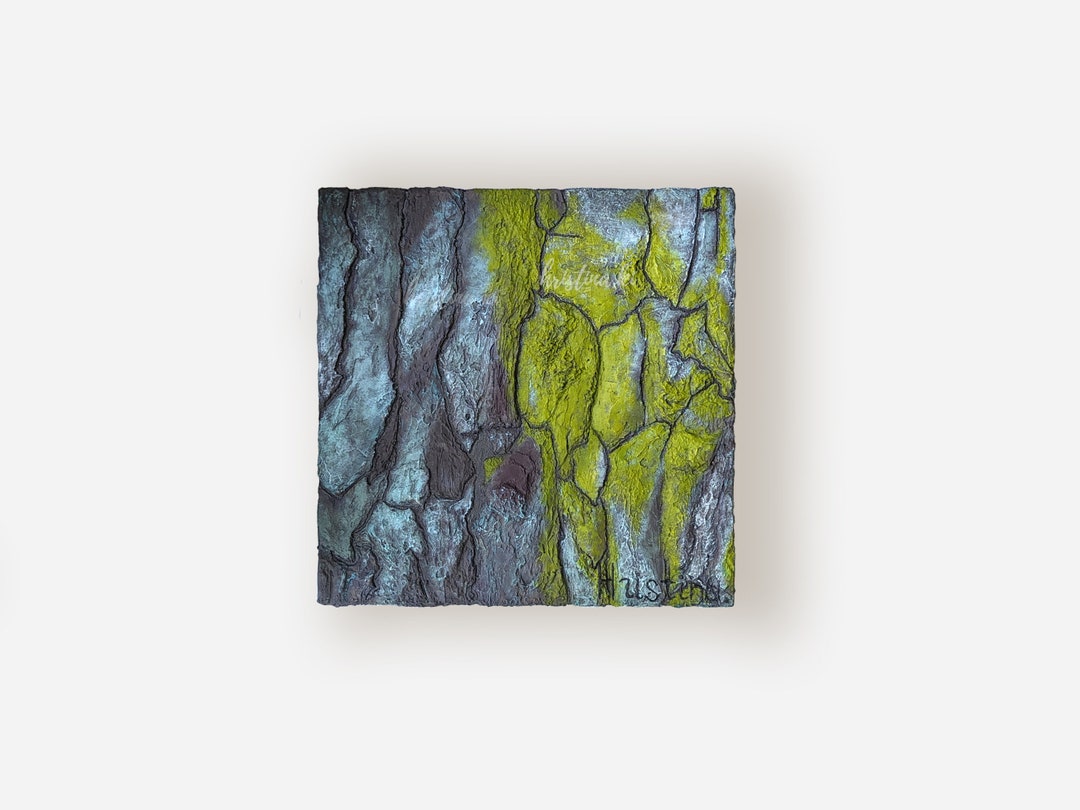 Palanga - Abstract Tree Bark Painting - Acrylic on Textured Canvas - Etsy
