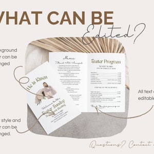 LDS Easter Sacrament Meeting Program, LDS Easter Easter Program, Church Easter Program, Neutral ...