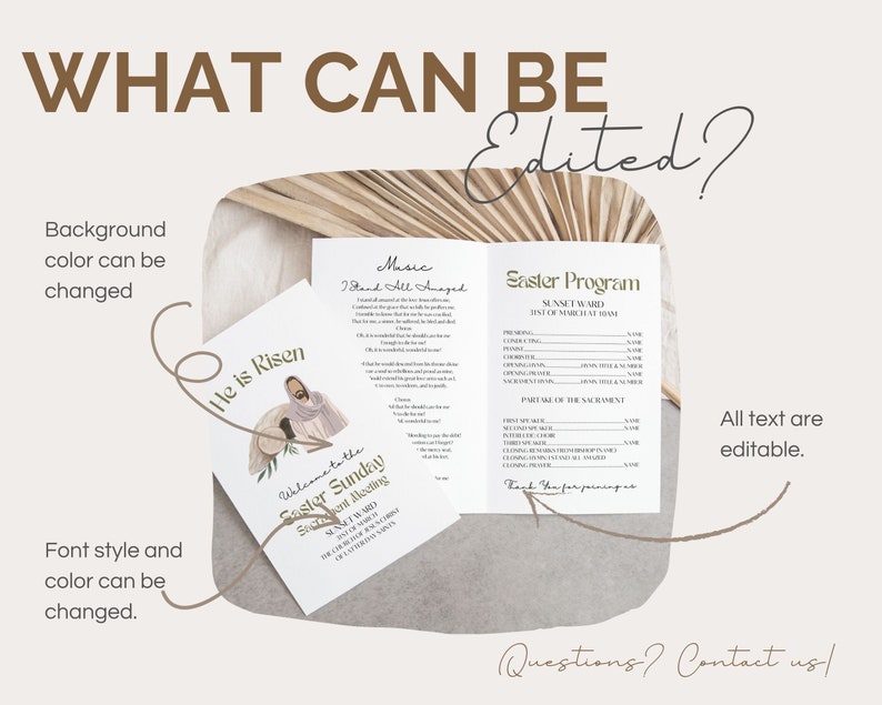 LDS Easter Sacrament Meeting Program, LDS Easter Easter Program, Church ...