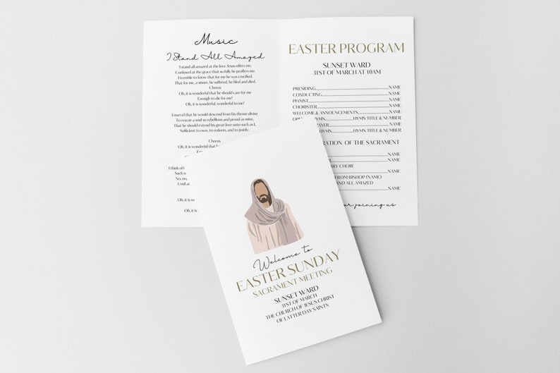 LDS Easter Sacrament Program, LDS Easter Easter Program, Church Easter ...