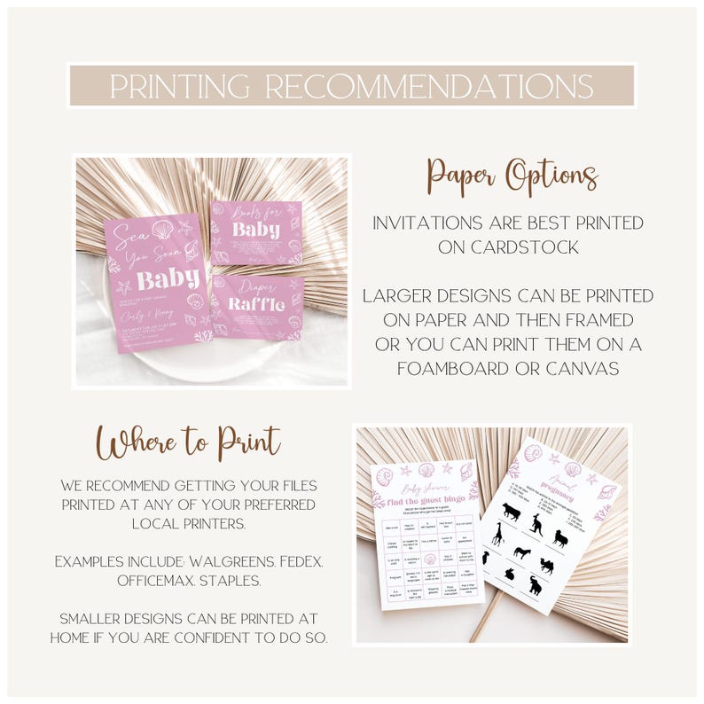 Pink Sea You Soon Baby Shower Bundle, Canva, Seashell Baby Shower ...