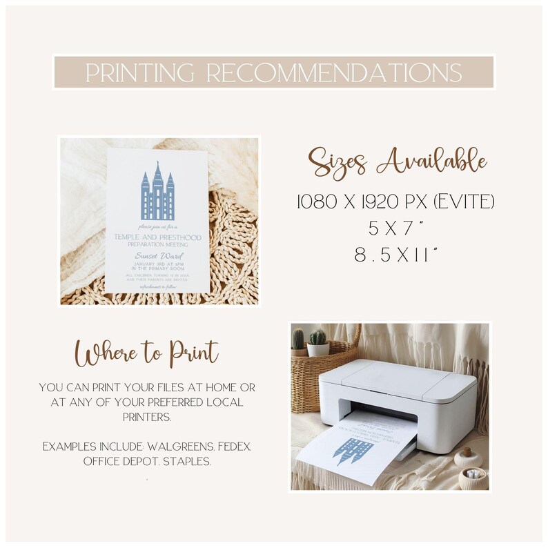LDS Temple and Priesthood Preparation Meeting Invitation, Canva ...