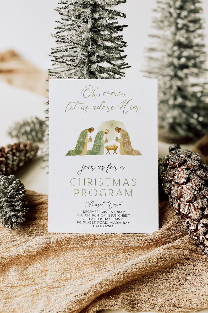 LDS Christmas Sacrament Meeting Program Bundle, LDS Christmas Program ...