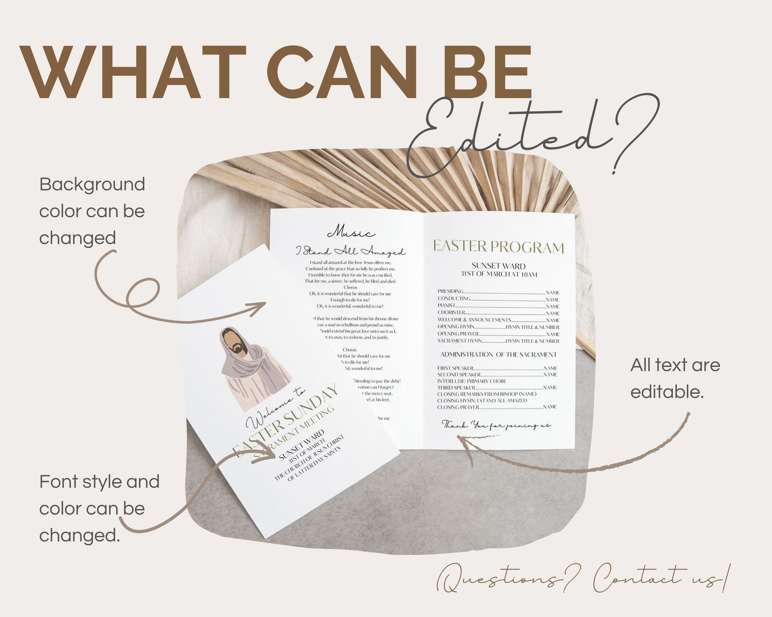 LDS Easter Sacrament Program, LDS Easter Easter Program, Church Easter Program, Neutral, He is ...