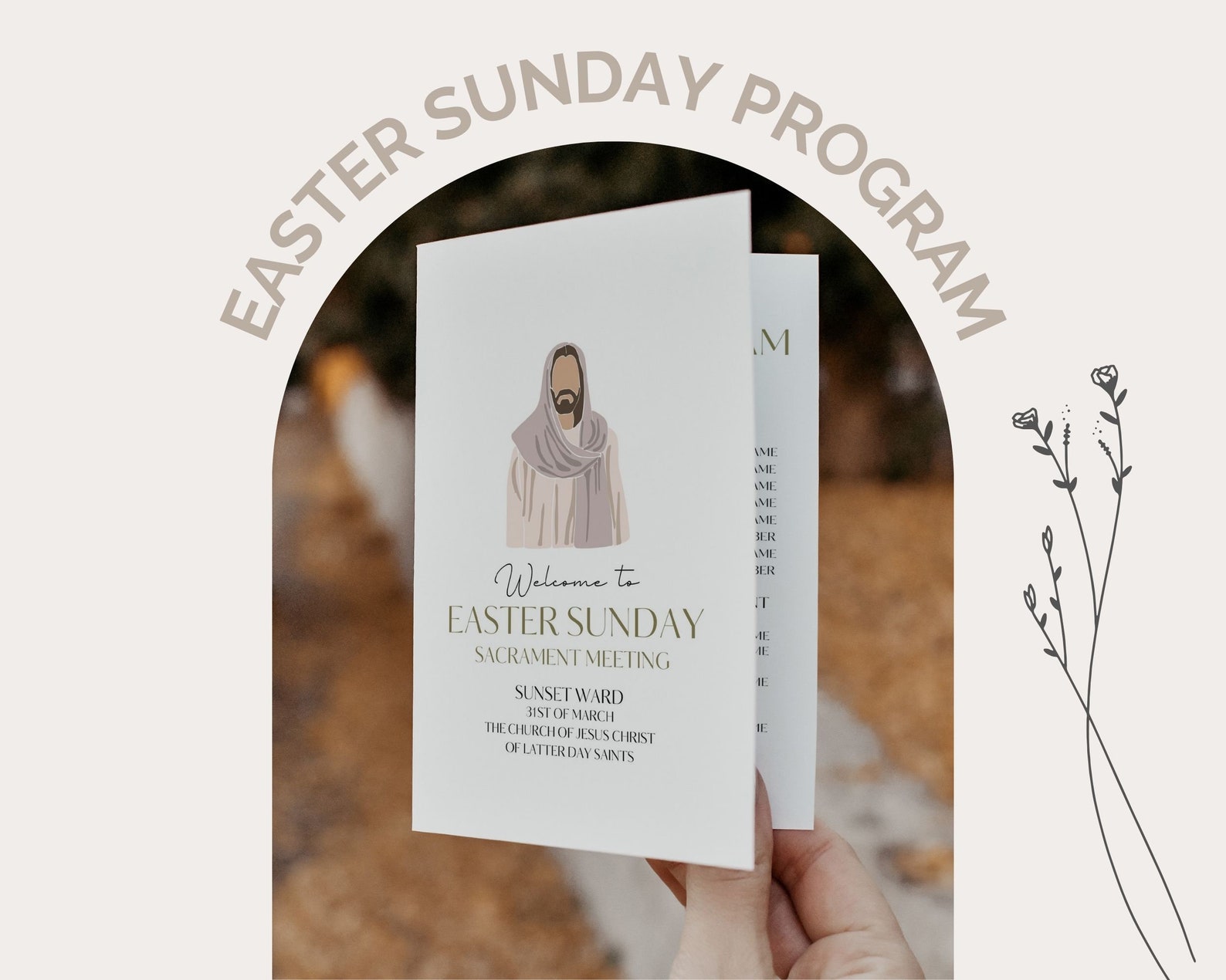 LDS Easter Sacrament Program, LDS Easter Easter Program, Church Easter ...