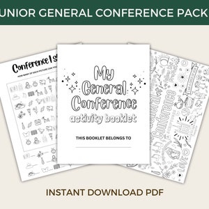 General Conference Packet, Junior Primary General Conference Booklet ...