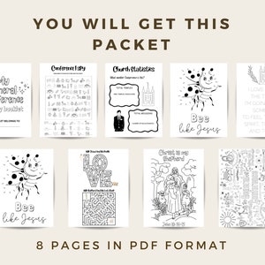 General Conference Packet, Junior Primary General Conference Booklet ...