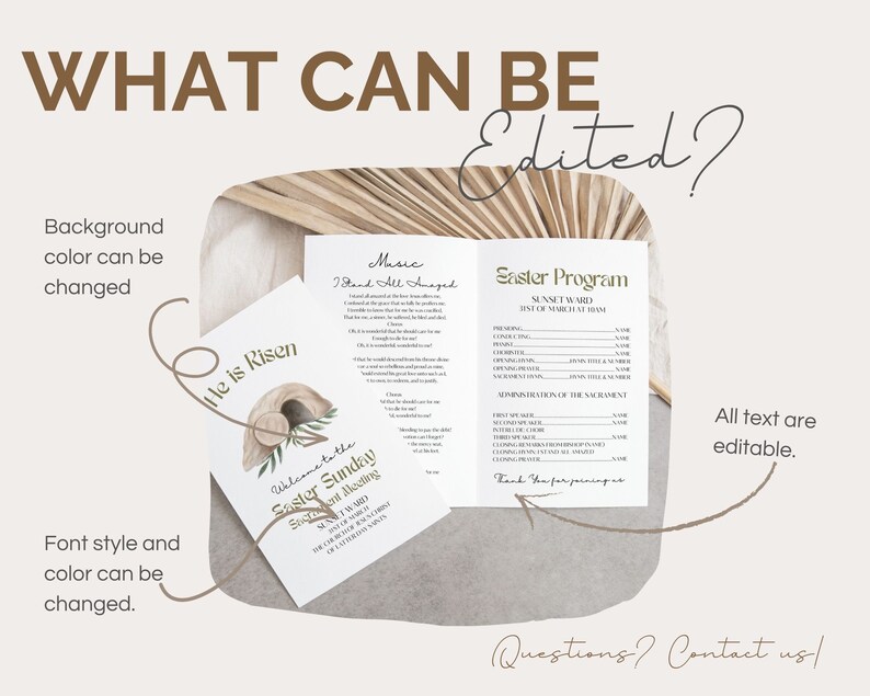 LDS Easter Sacrament Meeting Program, LDS Easter Easter Program, Church ...