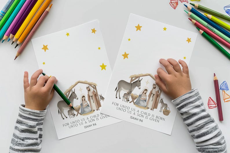 LDS Primary Christmas Handprint Activity, Christmas Handprint Craft ...