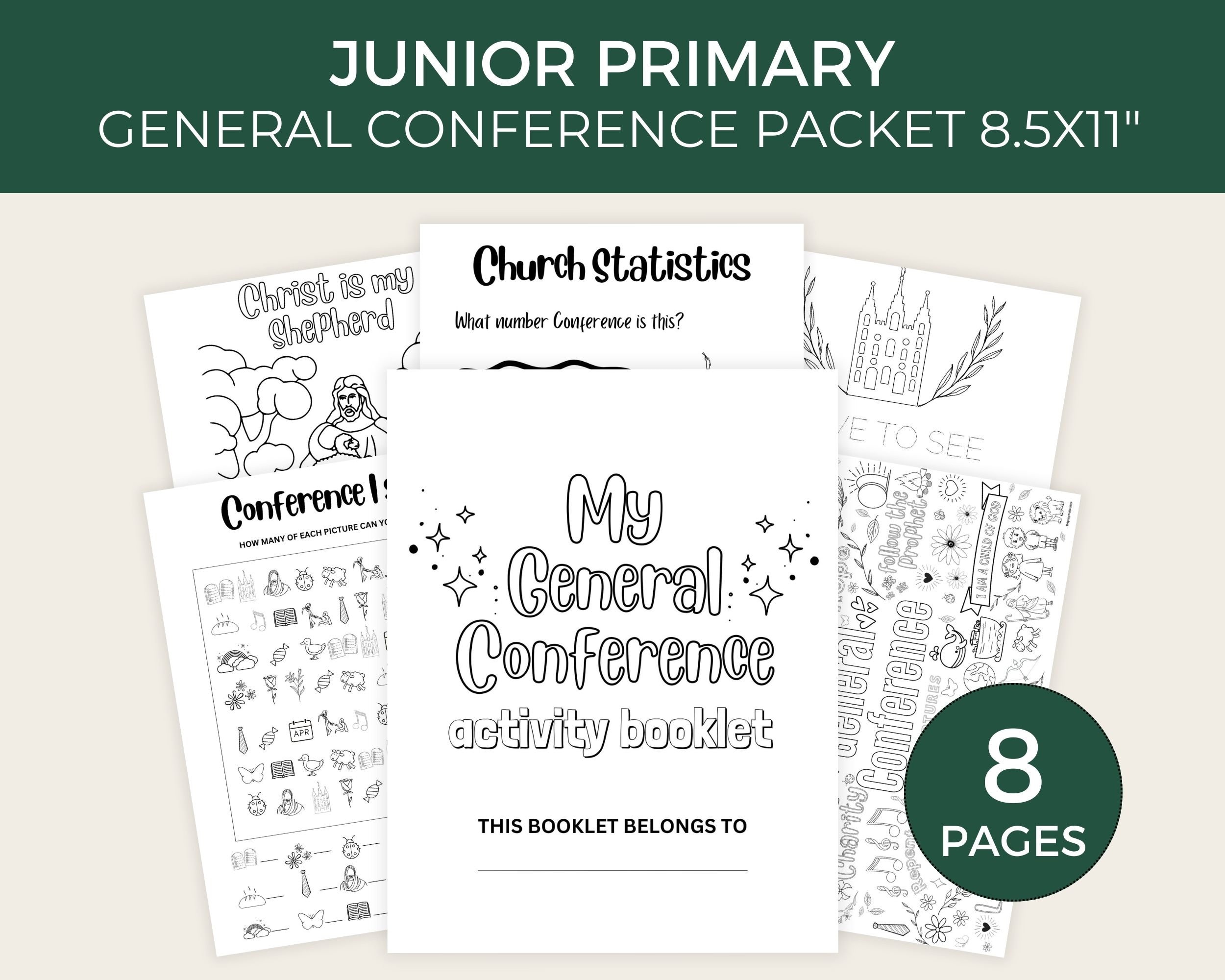 General Conference Packet, Junior Primary General Conference Booklet ...