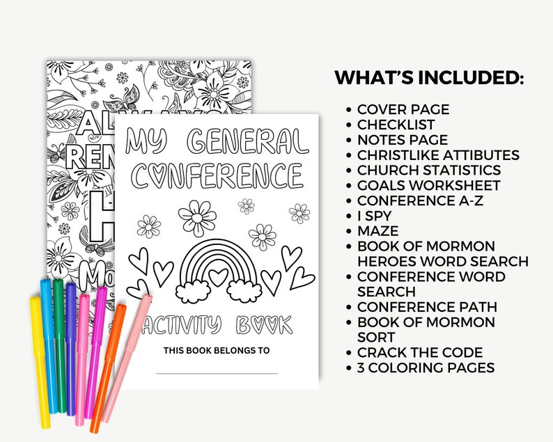 General Conference Packet for Kids 2024, Senior Primary General ...
