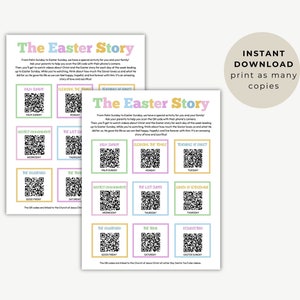 LDS Easter Handout for Primary, LDS Easter Videos Countdown QR Code ...