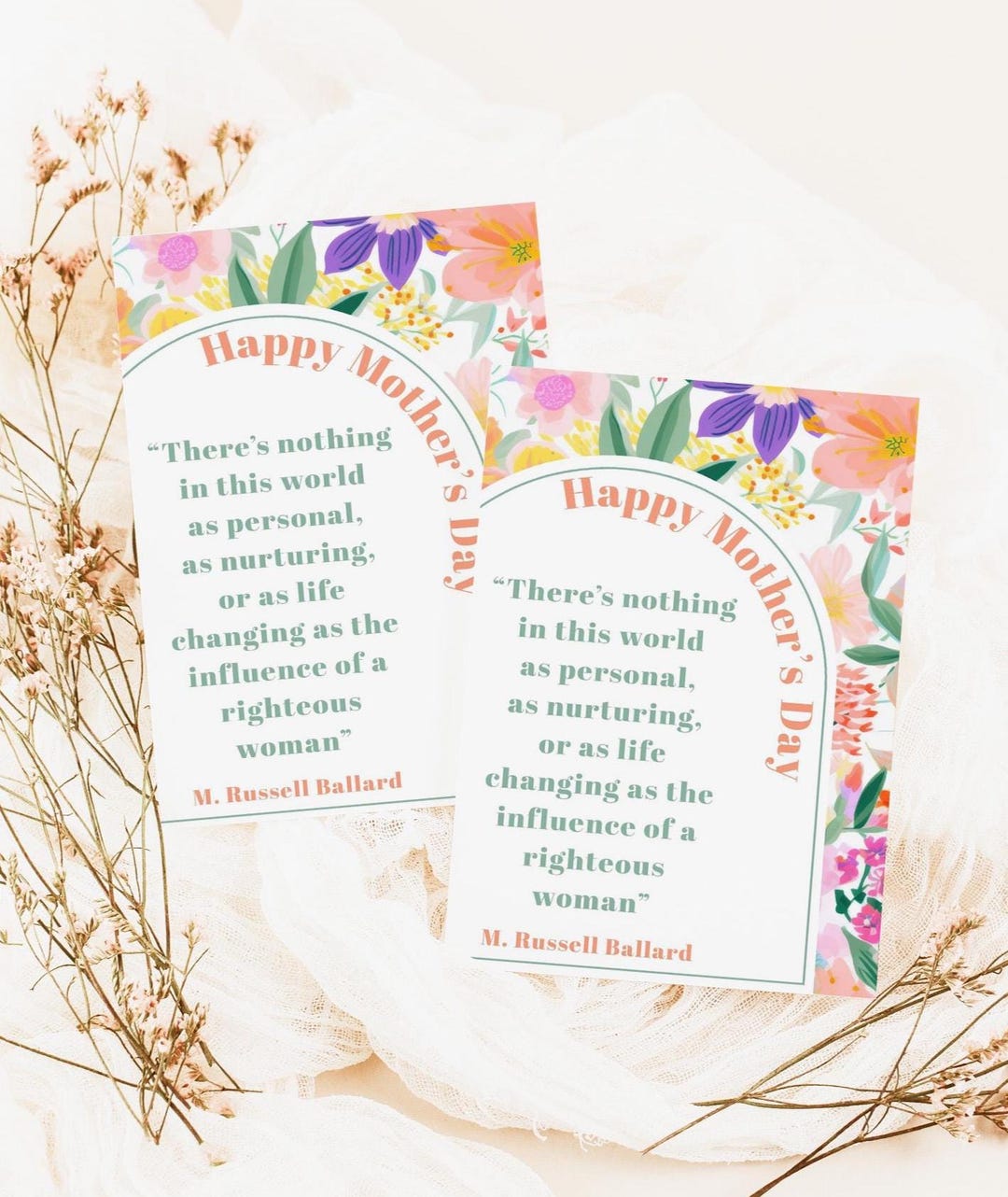 LDS Mother's Day Quote Card, Mother's Day Handout, Mother's Day ...