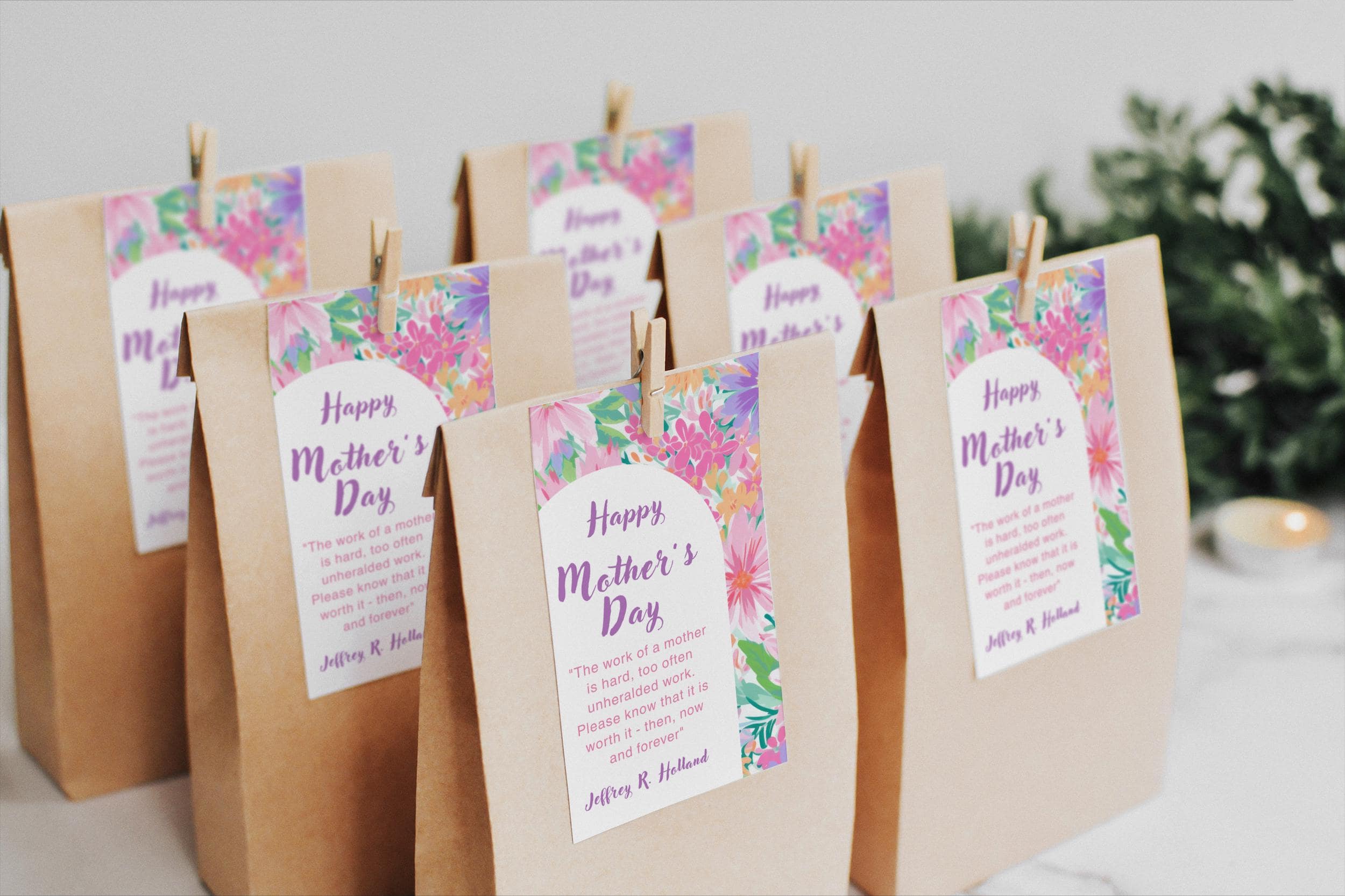 LDS Mother's Day Quote Card, LDS Mother's Day Handout, Mother's Day ...