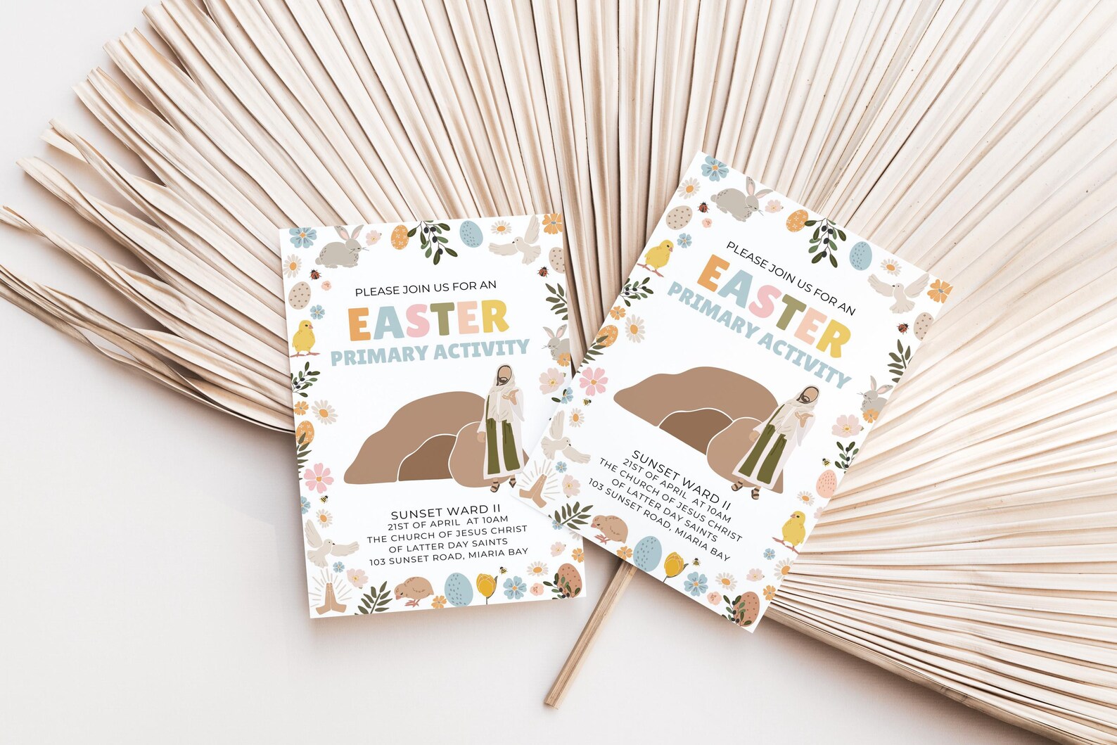 LDS Primary Easter Activity Invitation, LDS Primary Easter Egg Hunt ...