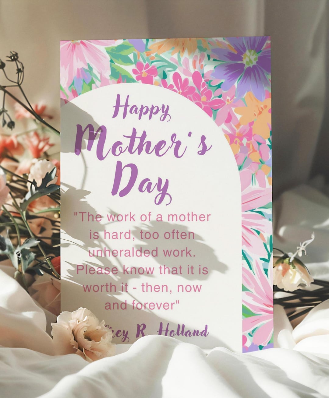 LDS Mother's Day Quote Card, LDS Mother's Day Handout, Mother's Day ...