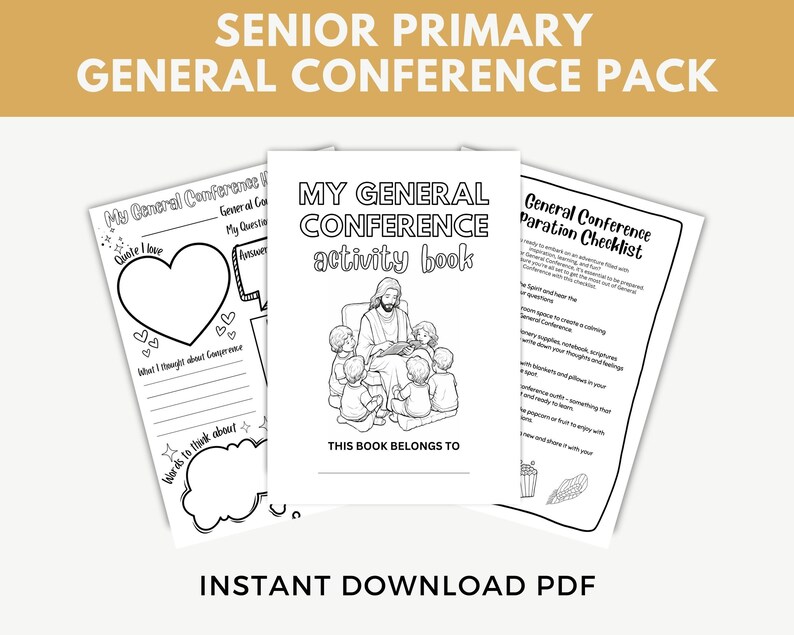 General Conference Packet for Kids 2024, Senior Primary General ...