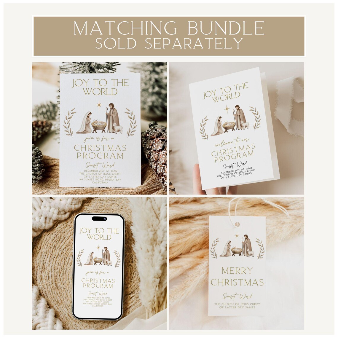 LDS Christmas Program Invitation, Christmas Sacrament Meeting ...