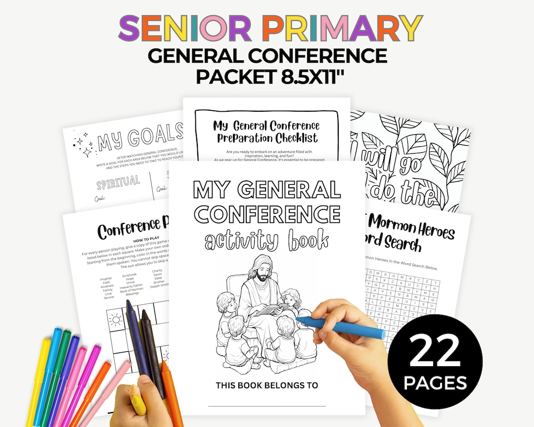 General Conference Packet for Kids 2025, Senior Primary General ...