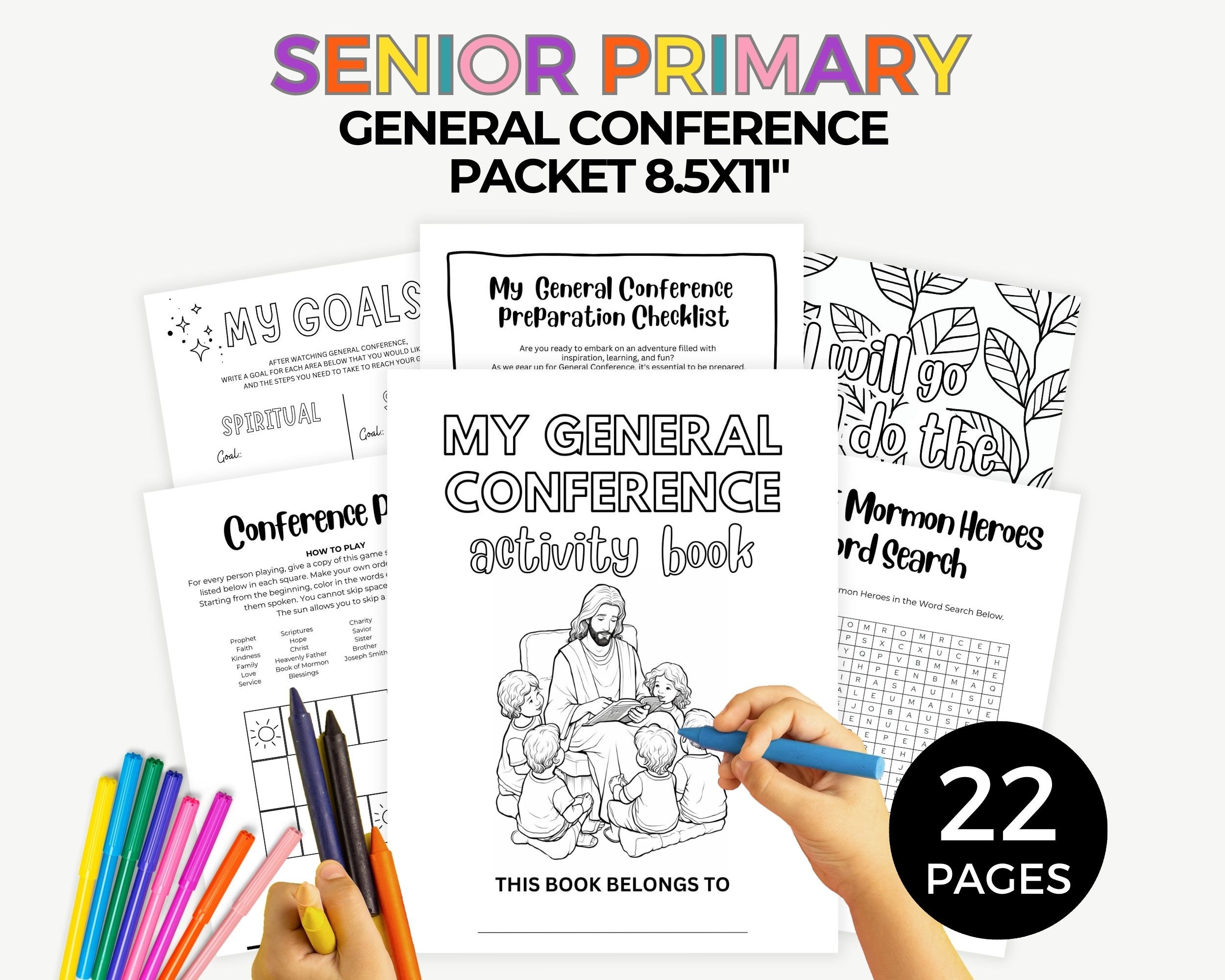 General Conference Packet for Kids 2025, Senior Primary General ...