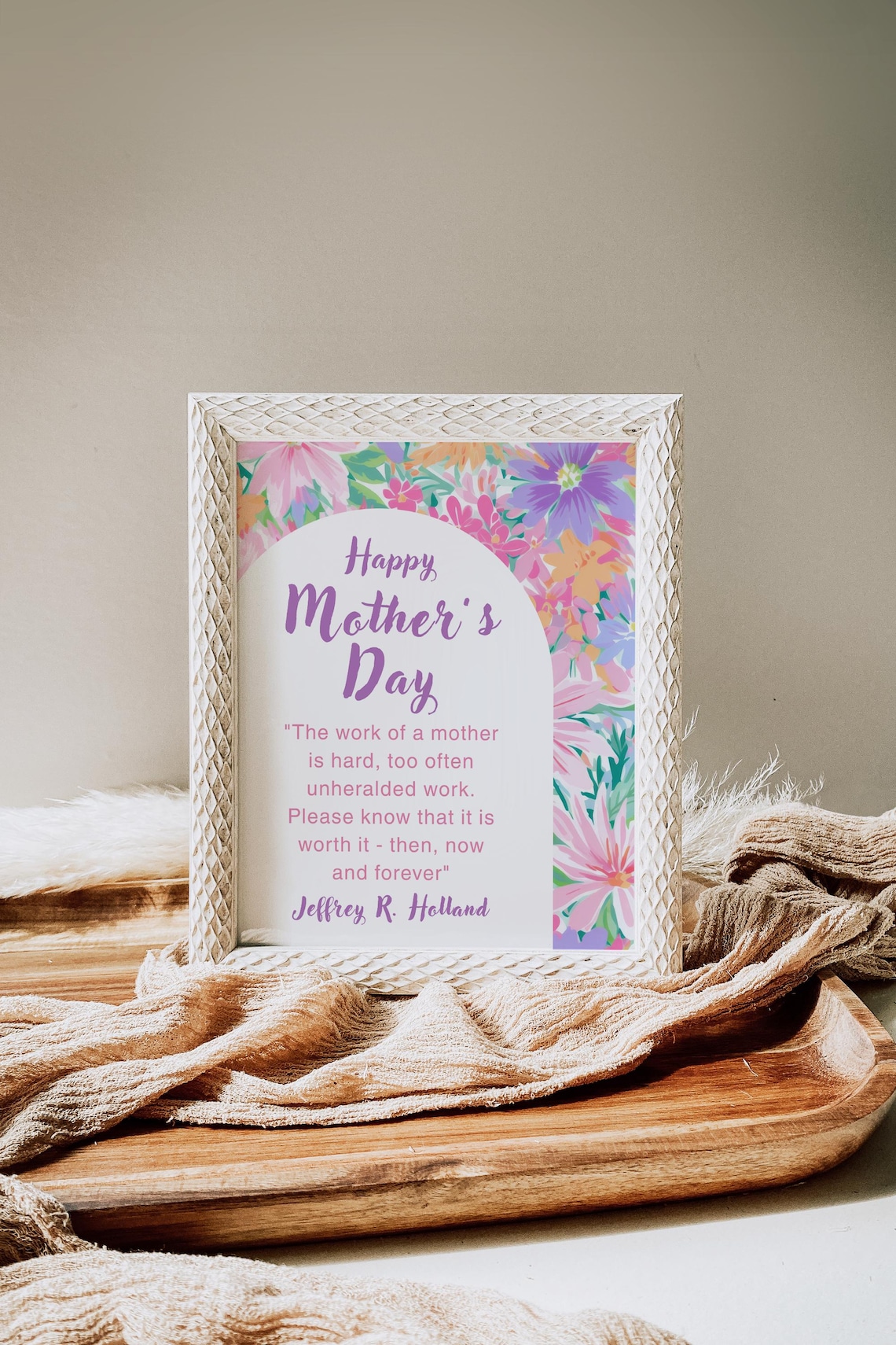 LDS Mother's Day Quote Card, LDS Mother's Day Handout, Mother's Day ...