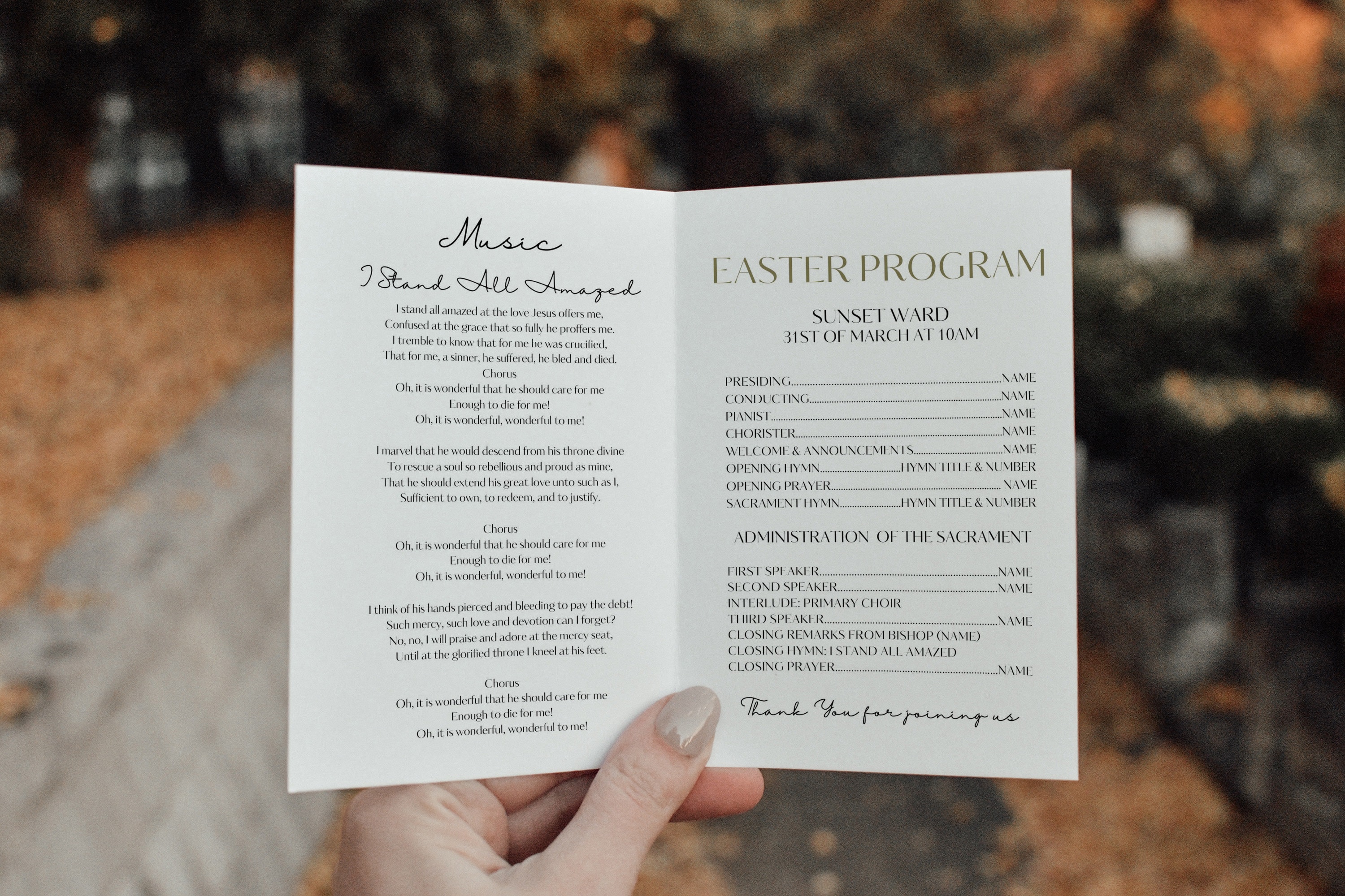 LDS Easter Sacrament Program, LDS Easter Easter Program, Church Easter ...