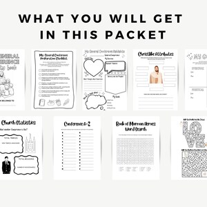 General Conference Packet for Kids 2025, Senior Primary General ...