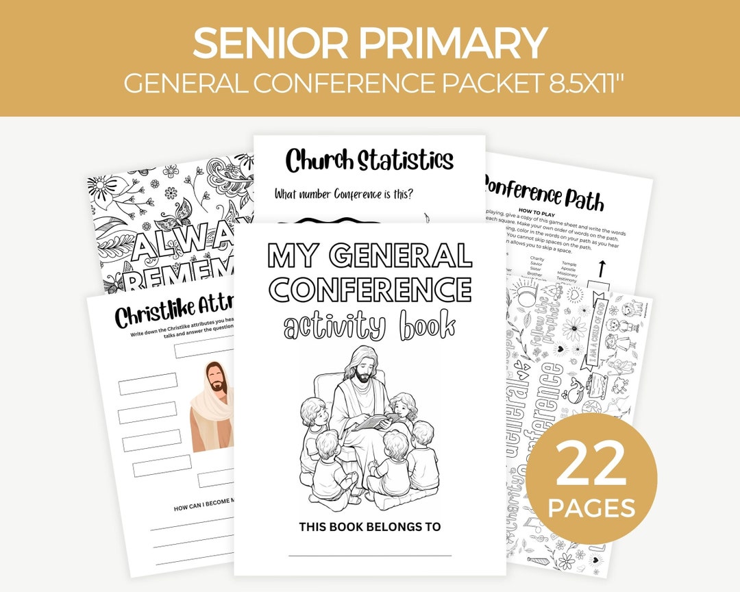 General Conference Packet for Kids 2025, Senior Primary General ...