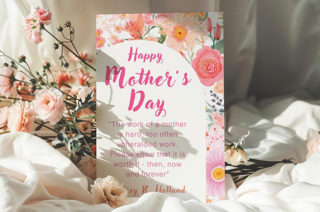 LDS Mother's Day Quote Card, LDS Mother's Day Handout, Mother's Day ...