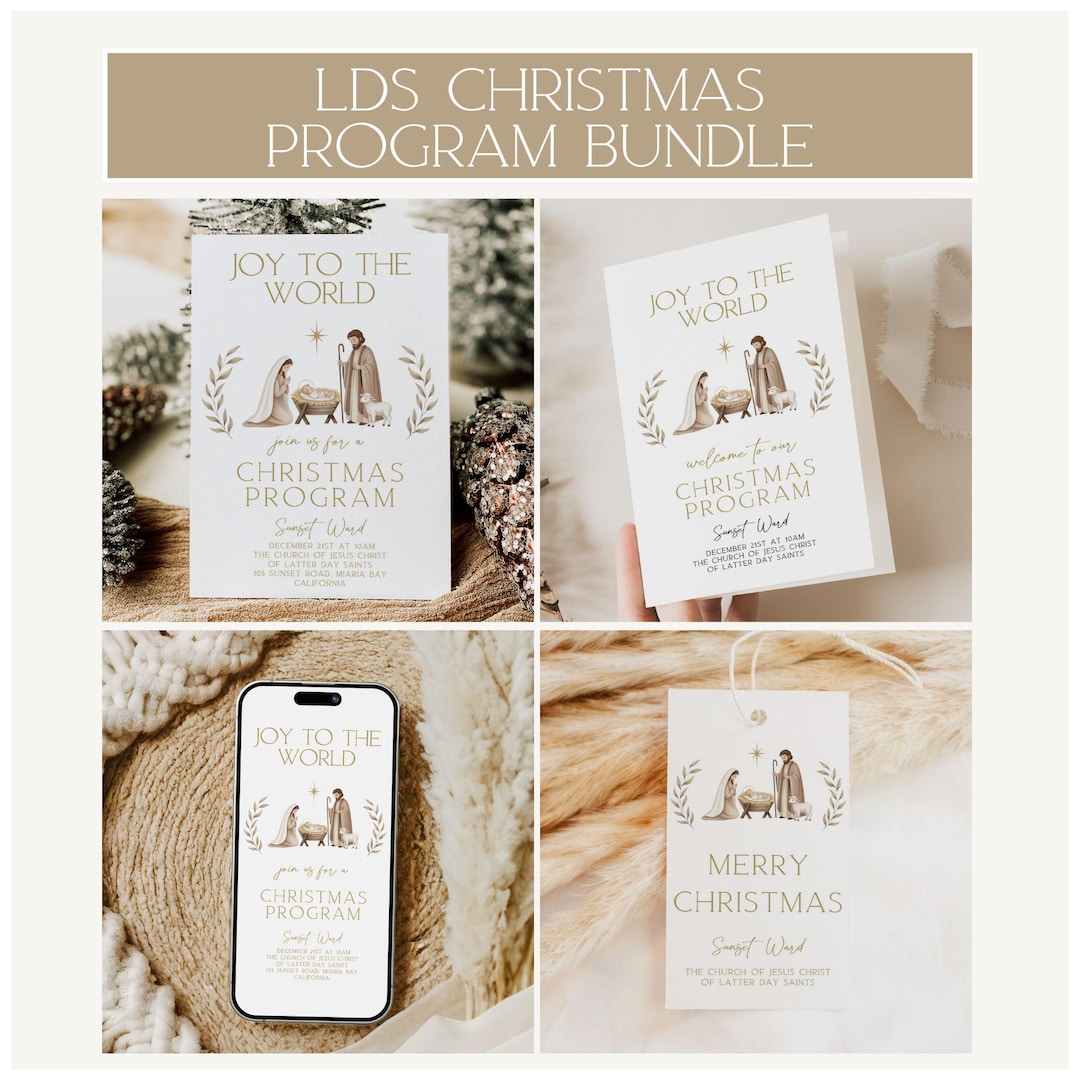 LDS Christmas Sacrament Meeting Program Bundle, LDS Christmas Program ...