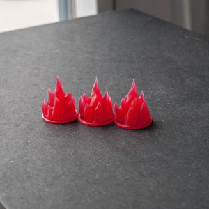 Fire Token, Fire Tokens, Board Game Token, Resource Token, Resource ...
