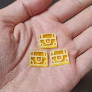 Treasure Tokens, Gold Tokens, Chest Tokens, Money Tokens, Board Game ...